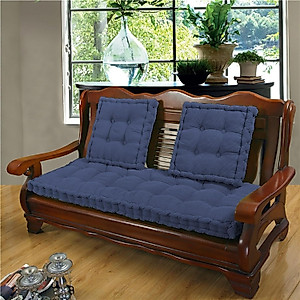 ZEaink Bench Cushion Indoor/Outdoor Furniture Bench Cushion Bench Cushion Garden 36/40/42/48/60/72 inch Thicken Seat Cushions Bench Seat Pads Loveseat Chair Cushion(Color7,150x50cm/60x20in)