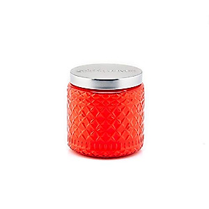 Gold Canyon - Medium Red Rose Heritage Two-Wick Scented Candle, Diamond-Light Glass Jar