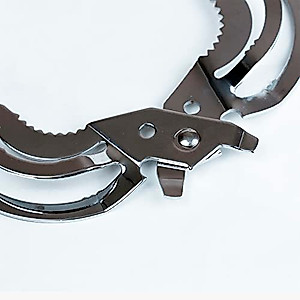 Zoiwdur Jar Opener, Multifunctional Jar Opener for Weak Hands, Stainless Steel Jar Lid Opener, Beer Bottle Opener for Seniors with Arthritis, Children