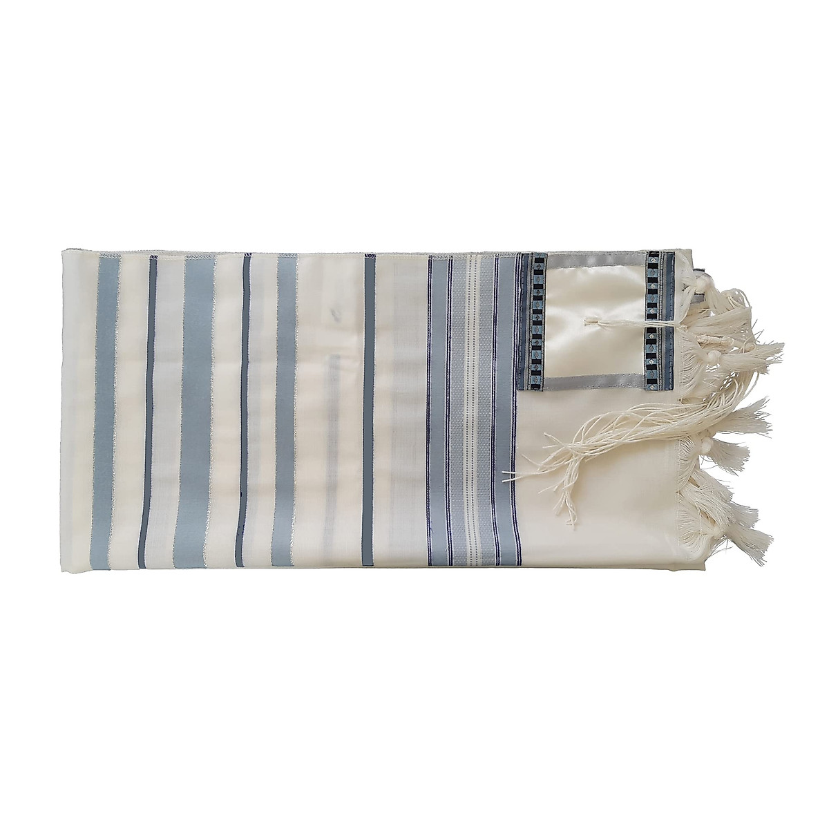 GALILEE SILKS The Peace wool Tallit for men, Bar Mitavah Tallit, Jewish prayer shawl, 72 inches by18 inches