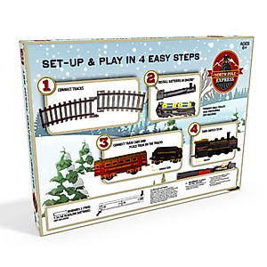 Well Played North Pole Express Battery Operated Train 13 Pc Set