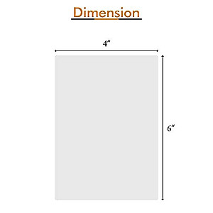 TYH Supplies 100-Pack 4 x 6 Inch 5 Mil Clear Hot Glossy Thermal Laminating Pouches Lamination Sheet Laminator Pockets
