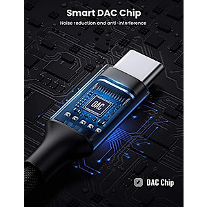 UGREEN Braided USB C to 3.5mm Audio Adapter and 2 in 1 USB C to 3.5mm Headphone and Charger Adapter Bundle