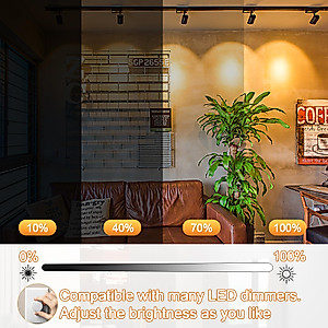 Gaormii GU10 LED Bulb Dimmable, 50W Halogen Equivalent, 3000K Warm White, 5W 500LM MR16 GU10 Spotlight for Track Accent Recessed Ceiling Lighting, Kitchen Range Hood, 6 Pack