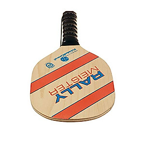 Rally Meister Beginner Wood Pickleball Paddle Set for 2 Players (2 Paddles + 4 Outdoor Pickleballs + Drawstring Bag + Rules/Strategy Guide)