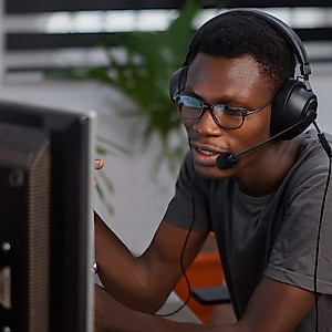 SaharaGaming Attachable Noise-Cancelling Microphone with Mute Switch Compatible with Mac, Windows PC, PlayStation 4, and More (3.5 MM)