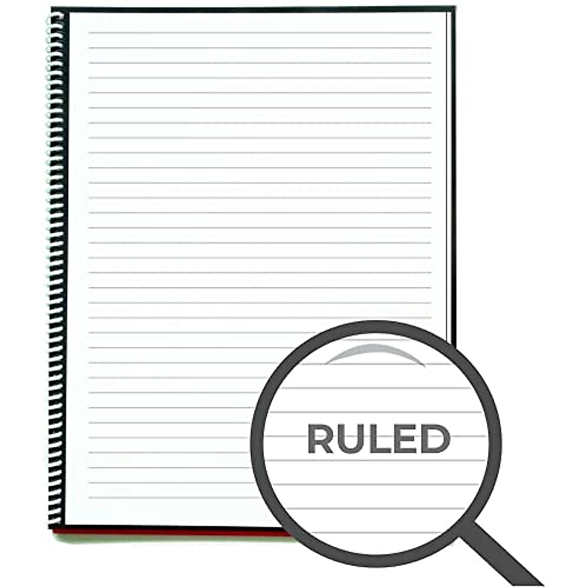WIPEBOOK PRO Mini | Smart Reusable Notebook - Dry Erase Whiteboard Notebook - 20 Ruled Pages (5.8" x 8.25") with Ultra Fine Dry Erase Marker | Ideal for Note-Taking, Charts & Doodling | Mini