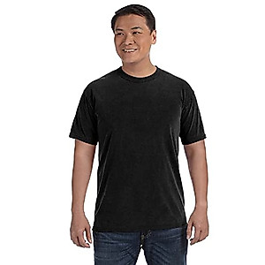 Comfort Colors mens Adult Short Sleeve Tee, Style 1717 T Shirt, Black, Large US