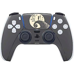 Skinit Decal Gaming Skin Compatible with PS5 Controller - Officially Licensed Disney The Nightmare Before Christmas Jack and Sally Meant to Be Design