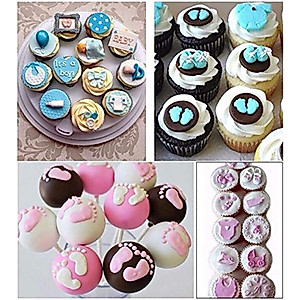 Cute Baby Silicone Fondant Cake Mold Kitchen Baking Mold Cake Decorating Moulds Modeling Tools，Gummy Sugar Chocolate Candy Cupcake Mold(6 PACK )