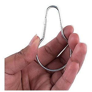 A person who loves life，Shower Curtain Ring Hook Metal Shower Ring 100pcs