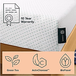 ZINUS 5 Inch Youth Memory Foam Mattress / Kids’ Room & Bunk Bed Mattress, Twin