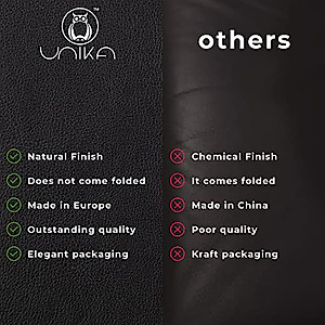 Slim PU Leather Laptop Sleeve 13 Inch | Professional Looking MacBook Air Sleeve, Soft Touch Wool Padded, No Smell Made of Italian PU Leather, Fits: Mac Book Pro 2020, iPad & Other Laptop Case - Black