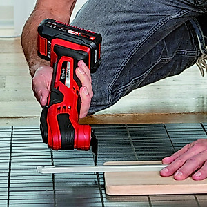 Einhell Varrito Power X-Change 18-Volt Cordless Variable-Speed 20,000-OPM Oscillating Multi-Tool, 3.2-Degree Oscillation Angle, w/ 15 Accessories Included, Kit (w/ 2.0-Ah Battery and Fast Charger)