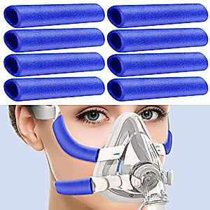 8 pcs CPAP Strap Covers, Universal and Reusable Strap Pads, Pad a Cheek for Cpap，Blue