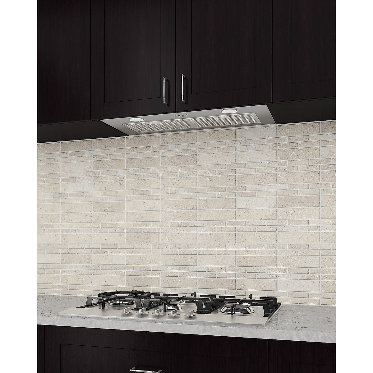 Ancona AN-1362 Inserta Plus 28” 420 CFM Ducted Built-in Range Hood in Stainless Steel