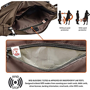 VOLGANIK ROCK Crossbody Bags for Women RFID Lightweight Travel Shoulder Bag Waterproof Nylon purses and handbags Pocketbook