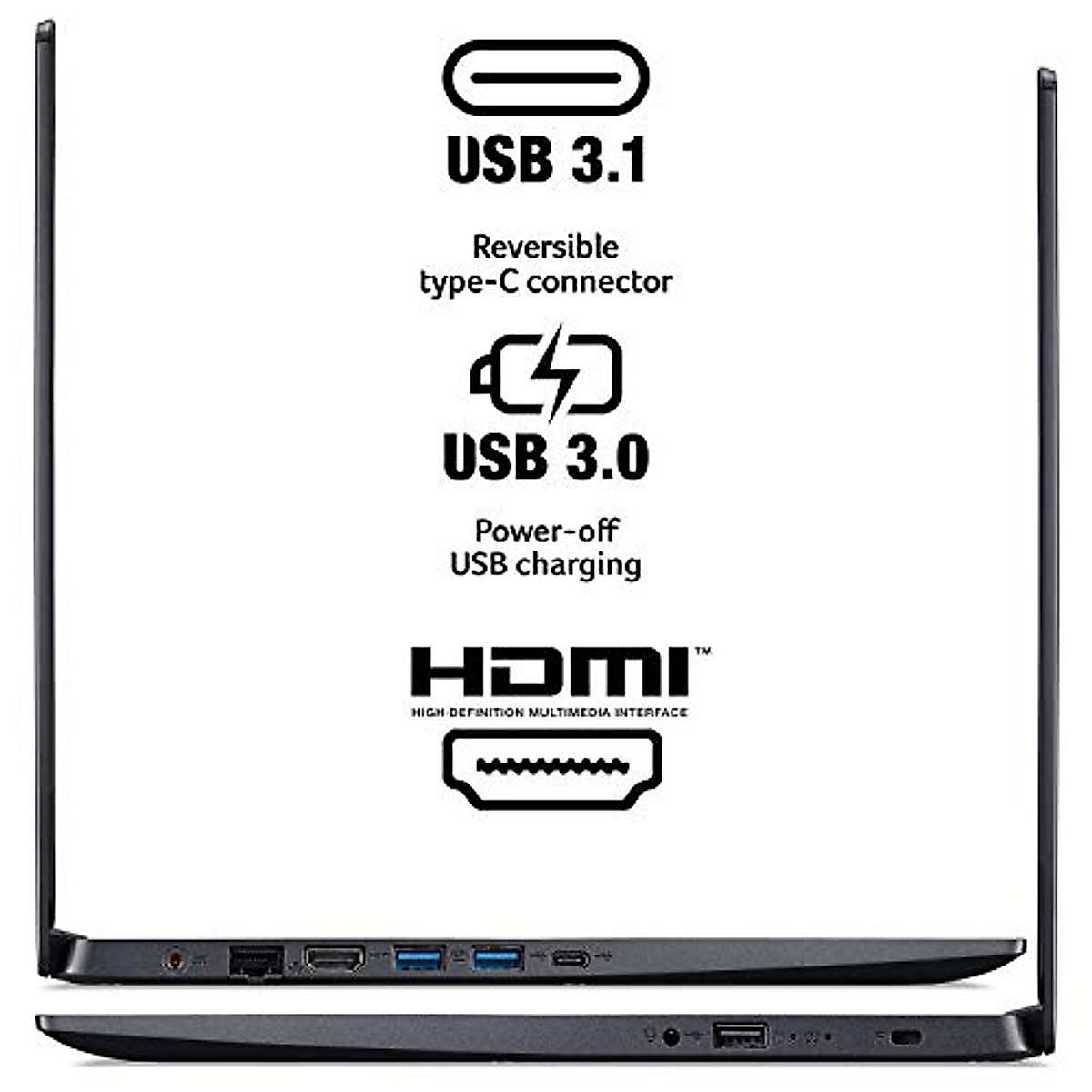 Acer Aspire 5 A515-55T-53AP, 15.6" HD Touch Display, 10th Gen Intel Core i5-1035G1, 8GB DDR4, 256GB NVMe SSD, WiFi 6, HD Webcam, Backlit Keyboard, Windows 10 Home