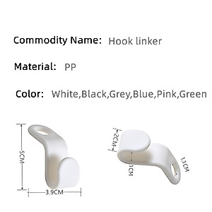 Clothes Hanger Connector Hooks Hangers Cascading Hooks Heavy Duty Connection Hooks Space Saving Hanger Extenders Clips for Clothes for Organizer Closet (120)