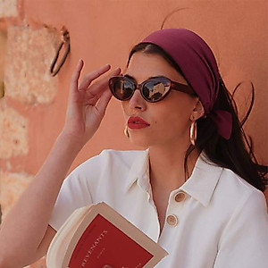 DRESHOW 6 PCS Adjustable Headbands for Women Knotted Headbands Elastic Non-Slip Fashion Hair Bands for Workout Sports Running Yoga