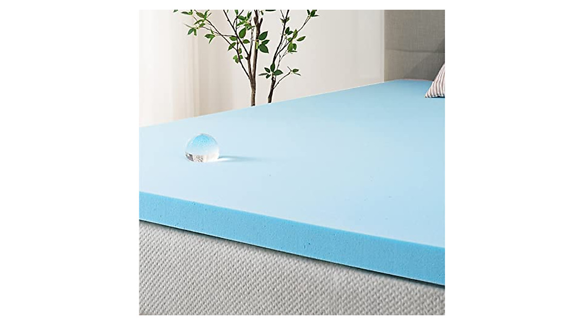 ZINUS Cooling Gel Memory Foam Mattress Topper - Queen