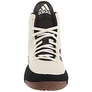 adidas Men's Tech Fall 2.0 Wrestling Shoe, Chalk White/Black/Gum, 9