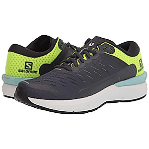 Salomon Sonic 3 Confidence Road Running Shoes for Men, Ebony/White/Safety Yellow, 7