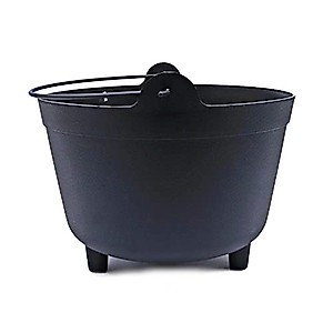 Witches Jumbo 15" Black Cauldron - Made in USA! Great for Halloween Decor, Parties, Trick or Treat Candy Bucket & More -Kettle Includes Handle - Xtra-Large 15 Inch Size