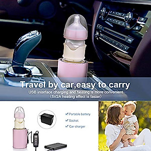 AIKEBAO Heating Constant Temperature Baby Glass bottles5oz,Portable/Formula Bottles/Automatic Mixing/Bottle for Formula/Baby Formula Bottle