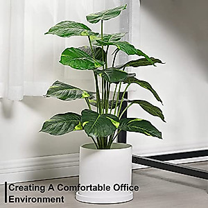 Artificial Trees for Outdoors, 30'' Artificial Green Plants Fake Tree UV Resistant Faux Plants for Indoor Outdoor Home Office Garden Decor（No Vase