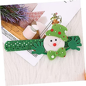 TOGEVAL 8pcs Papa Circle Stocking Stuffers Nativity Toys for Kids Party Bag Stuffers for Kids Christmas Slap Wristband Christmas Classroom Gifts Snap Wristbands Kids Kids Slap Band Decor