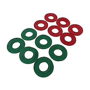 Top Post Anti-Corrosion Terminal Pads, Chemically Treated, Color Coded, Removable Inner Ring, Protect Battery Terminals, for Boat, RV, Automobile, Cargo Van, Jet Ski, 12 Pieces, by Tech Team