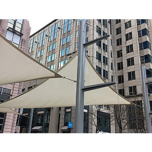 Premier Stainless Solutions 3/8” x 6” Long Stainless Steel Shoulder Threaded Eyebolts, T316 Marine Grade – Lot of 5