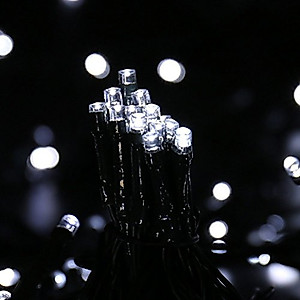 balacoo Christmas Lamp- Solar Powered String Lights Fairy Outdoor String Decorative Lights 72ft 200 LED Solar Ambience Starry Lights for Outdoor Garden Home Wedding Christmas Party Waterproof (White)