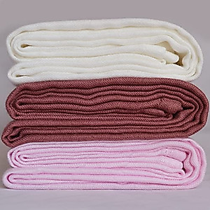 Purrycub Muslin Swaddle Blankets – Silky Soft Swaddling Blanket for Girls, Lightweight & Breathable Swaddles for Newborns, Stretchy Bamboo & Cotton Receiving Wraps, Baby Girl Newborn Essentials