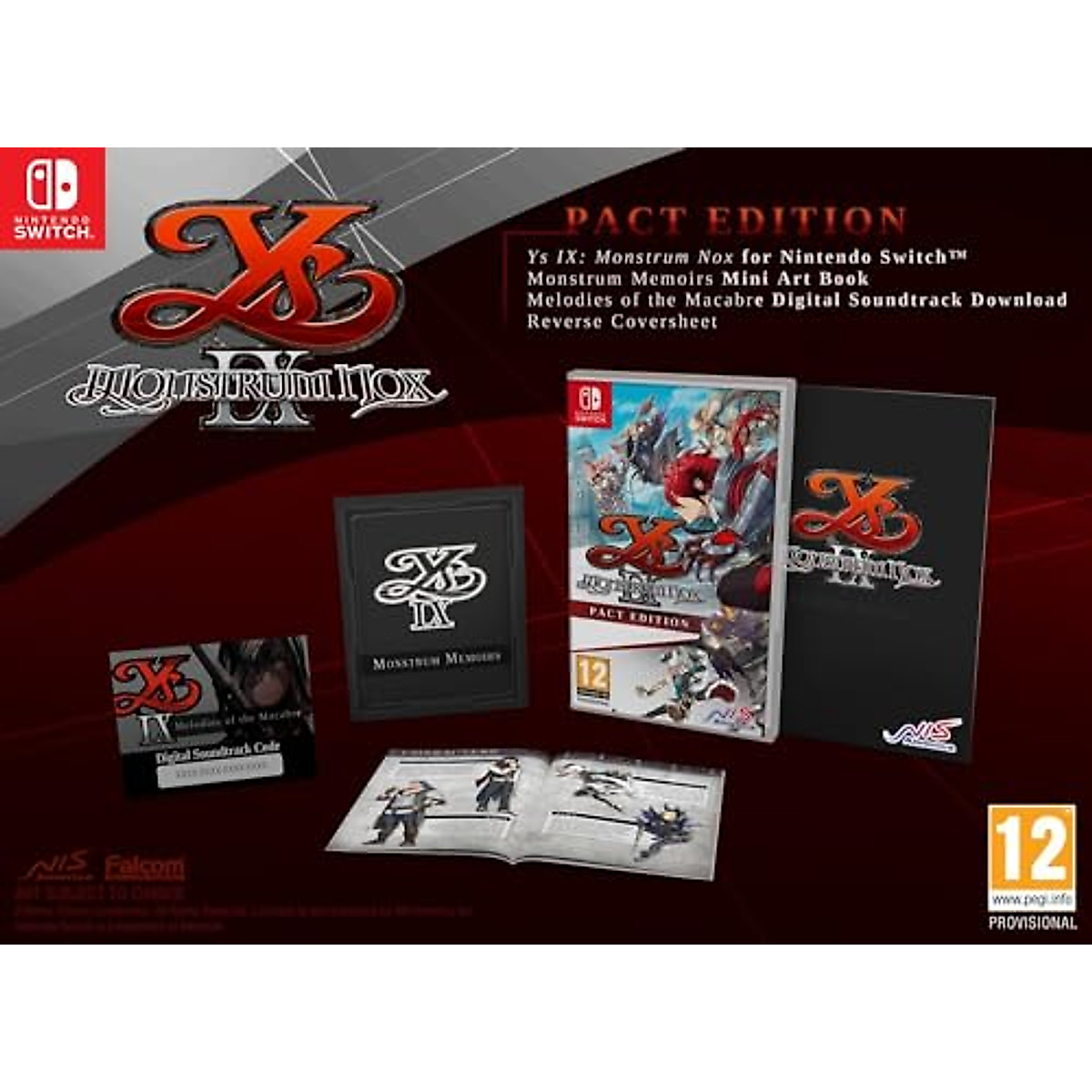 Ys Ix: Monstrum Nox Pact Edition - Nintendo Switch