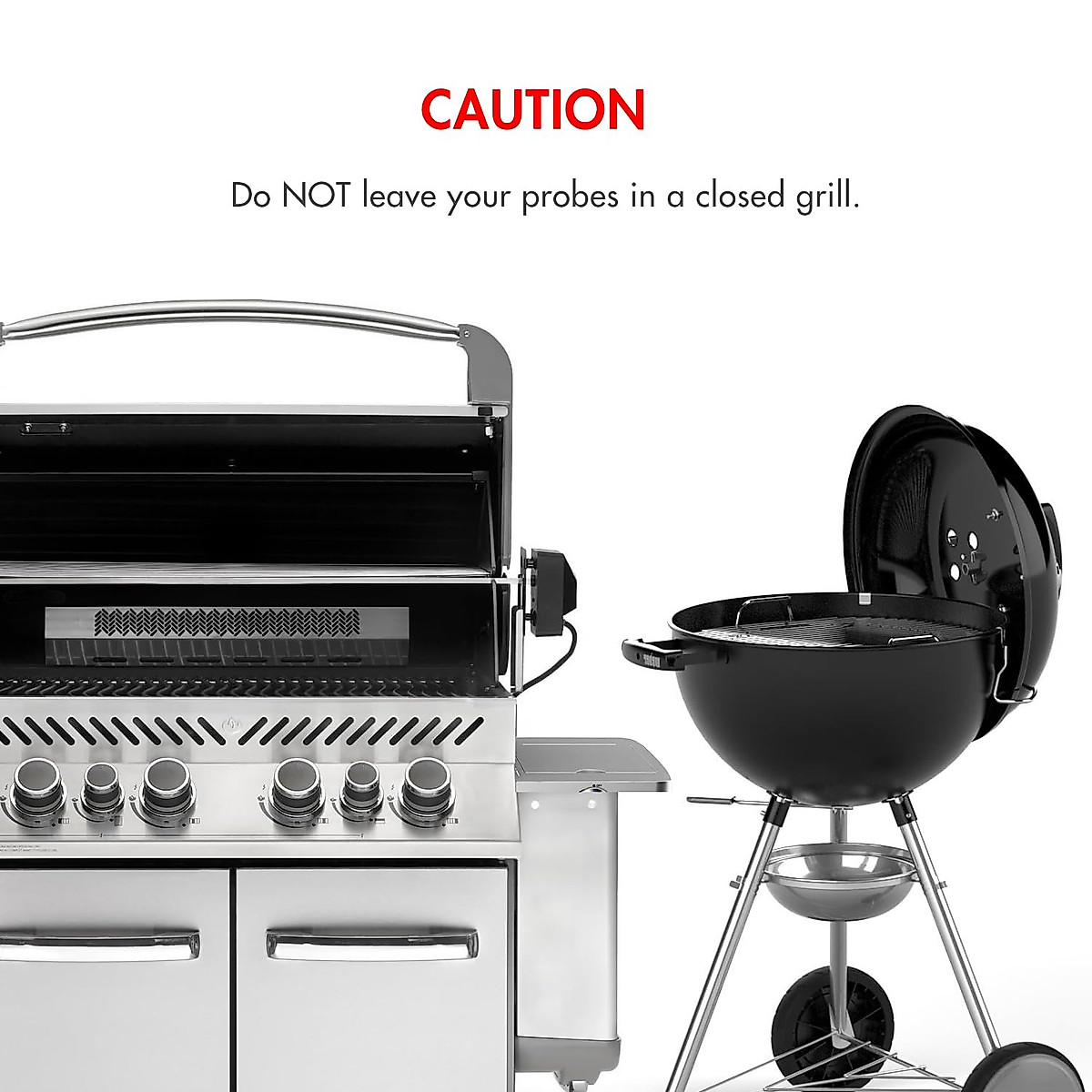 Tenergy Solis Digital Meat Thermometer, APP Controlled Wireless Bluetooth Smart BBQ Thermometer w/ 6 Stainless Steel Probes, Large LCD Display, & Carrying Case, Cooking Thermometer for Grill & Smoker