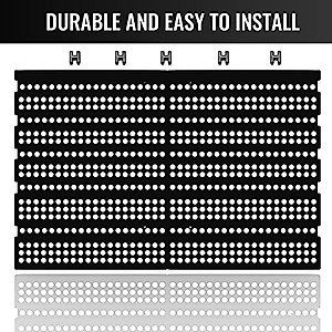 XDOVET Garage Organizer Bins, 30PC Wall Mount Storage Small Parts Bins With Peg Board And Install Screws, Store Your Nuts, Bolts, Screws, Nails, Beads
