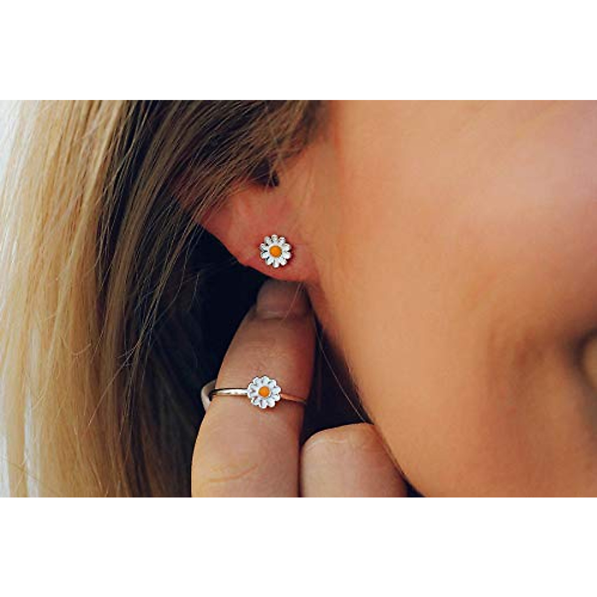 Pura Vida Silver Daisy Ring Size 8 - .925 Sterling Silver Ring