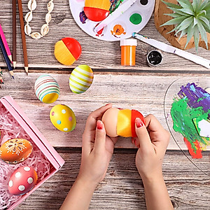 8 Pieces Flat Brush Applicator Artist Drawing Brush Diamond Art Brush for Christmas DIY Craft Gesso, Oil Paint, Acrylic Painting, Watercolor, Furniture Brush Cleaner (Red and Gold)