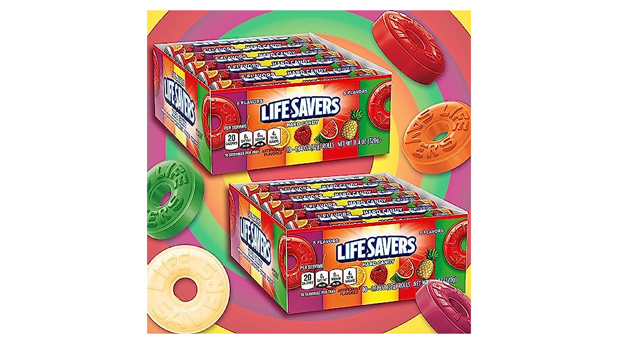 LIFE SAVERS 5 Flavors Hard Candy Rolls - 20 Pack