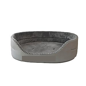 ITOMEN Pet Bed Autumn Winter Dog Bed Removable Kennel Pet Large Sofa Plus Thick Deep Sleep Cushion Puppy Mat Dog Comfort (Color : Gray, Size : 80x65x23cm(30kg))