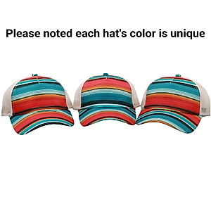 ProMindFun Womens Ponytail High Messy Bun Hats Distressed Baseball Caps Unconstructed Washed Dad Hat Girls Trucker Ponycaps