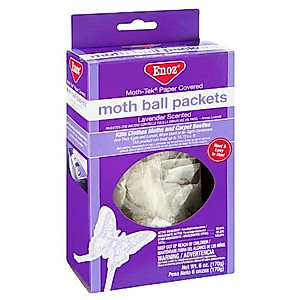 Enoz Lavender Scented Moth Ball Packets, 6 oz (Pack of 3)