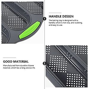 HEMOTON Bread Loaf Baking Pan s Silicone Molds Silicone Baking Pan French Bread Baking Pan Silicone Bread Loaf Pan Nonstick Baking Pan for Kitchen Silicon Molds Hamburger Bun