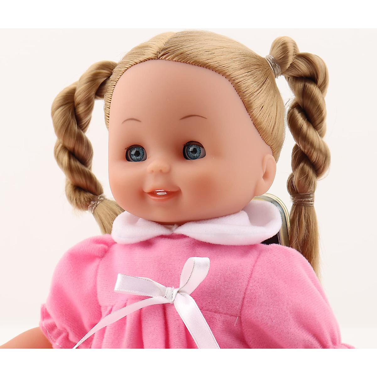 SCORAY 16 ", Stuffed Super Soft Baby Bear Doll Born and up - Removable Pink Clothing