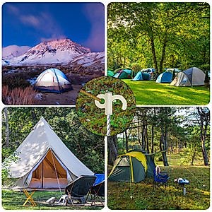 teyixyi TEYIXYI Tent Stakes,Camping Stakes 25cm Heavy Duty Tent Nail,Galvanized Steel Pegs Pop Up Tent Stakes Pegs with Night White Silver A01 A01