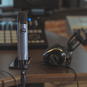 Logitech for Creators Blue Ember XLR Condensor Microphone for Studio, Recording, Podcast, Streaming Mic