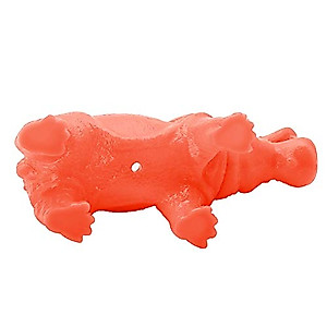 CHICTRY Dinosaur Succulent Plant Vase Creative Flower Pot Bonsai Container Gardening Planter with Drain Hole for Home Office Desktop Decoration Orange Hippo