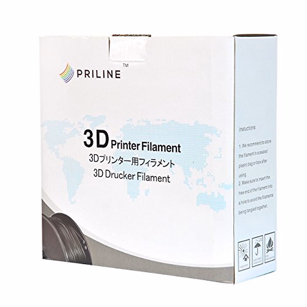 PRILINE PETG-1KG 1.75 3D Printer Filament, Dimensional Accuracy +/- 0.03 mm, 1kg Spool, 1.75 mm, Yellow